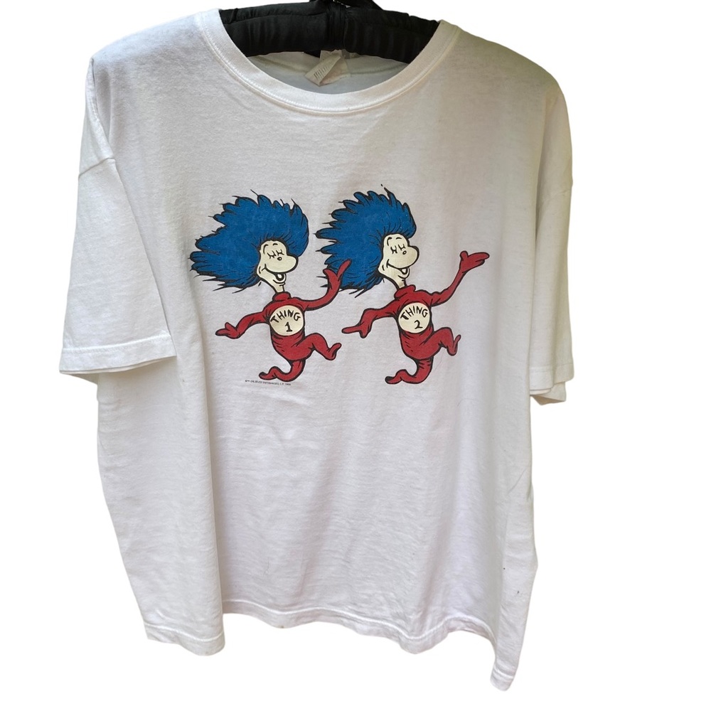 Dr. Seuss Vintage Thing 1 & Thing 2 T-Shirt Sz Medium… - Gem